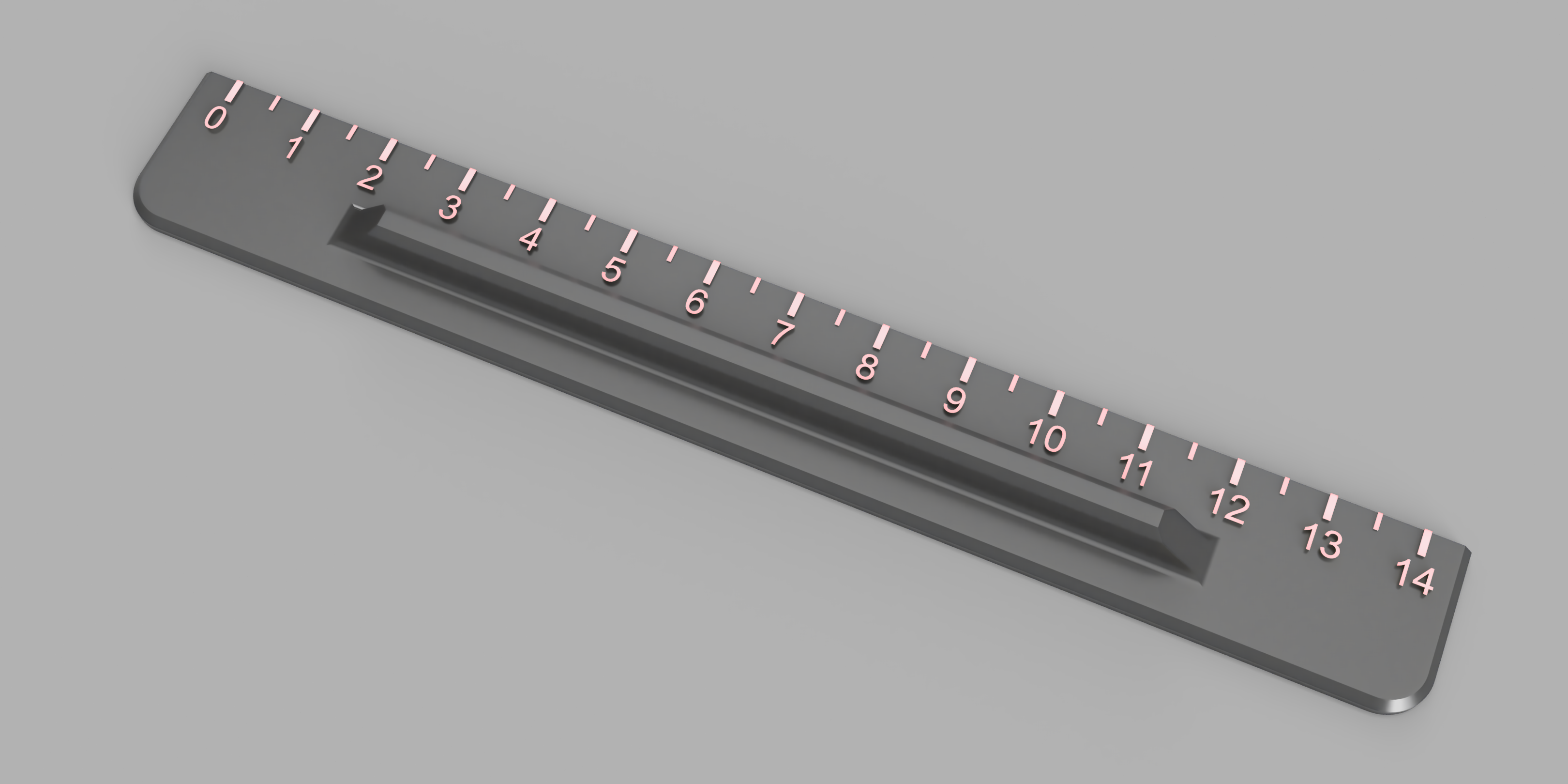Simple Ruler - Metric (14cm) by Cyb3rC0de | Download free STL model ...