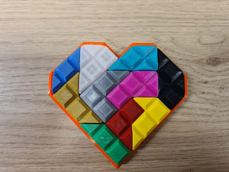 Brain Heart or Square Game by Wilko_SLO | Download free STL model ...
