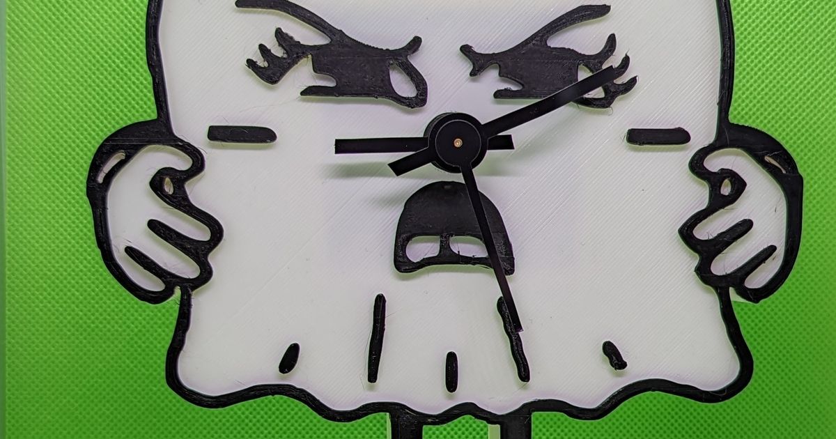 Miss Minutes Ghost variant clock by 3dPrintedDad | Download free STL ...