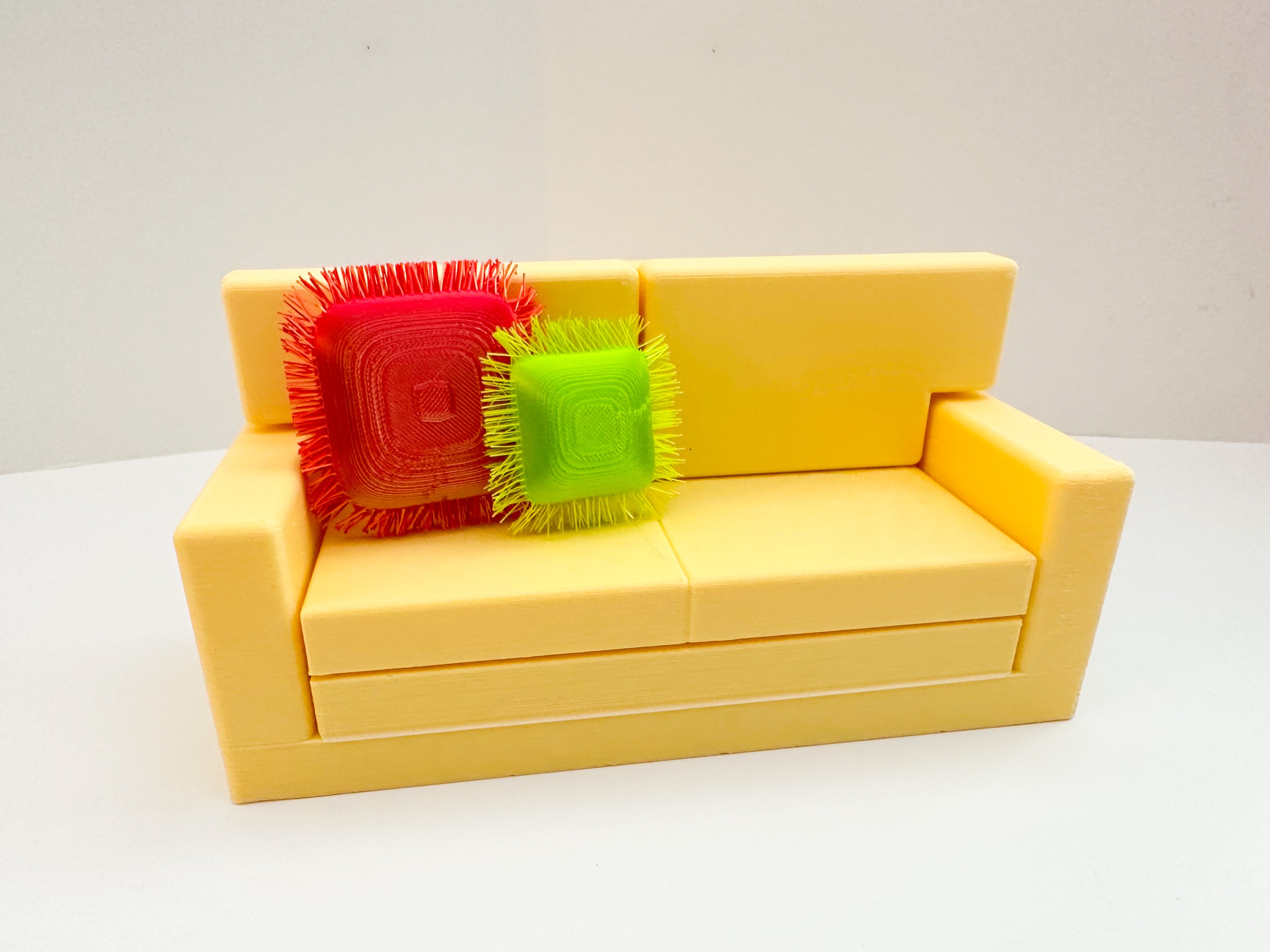 Fold-out Couch/Sleeper Sofa with Decorative Throw Pillows by 3DPmom ...