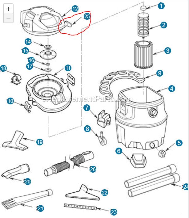 Ridgid 833177 - Vacuum Cord Wrap Ear by Beehphy | Download free STL ...