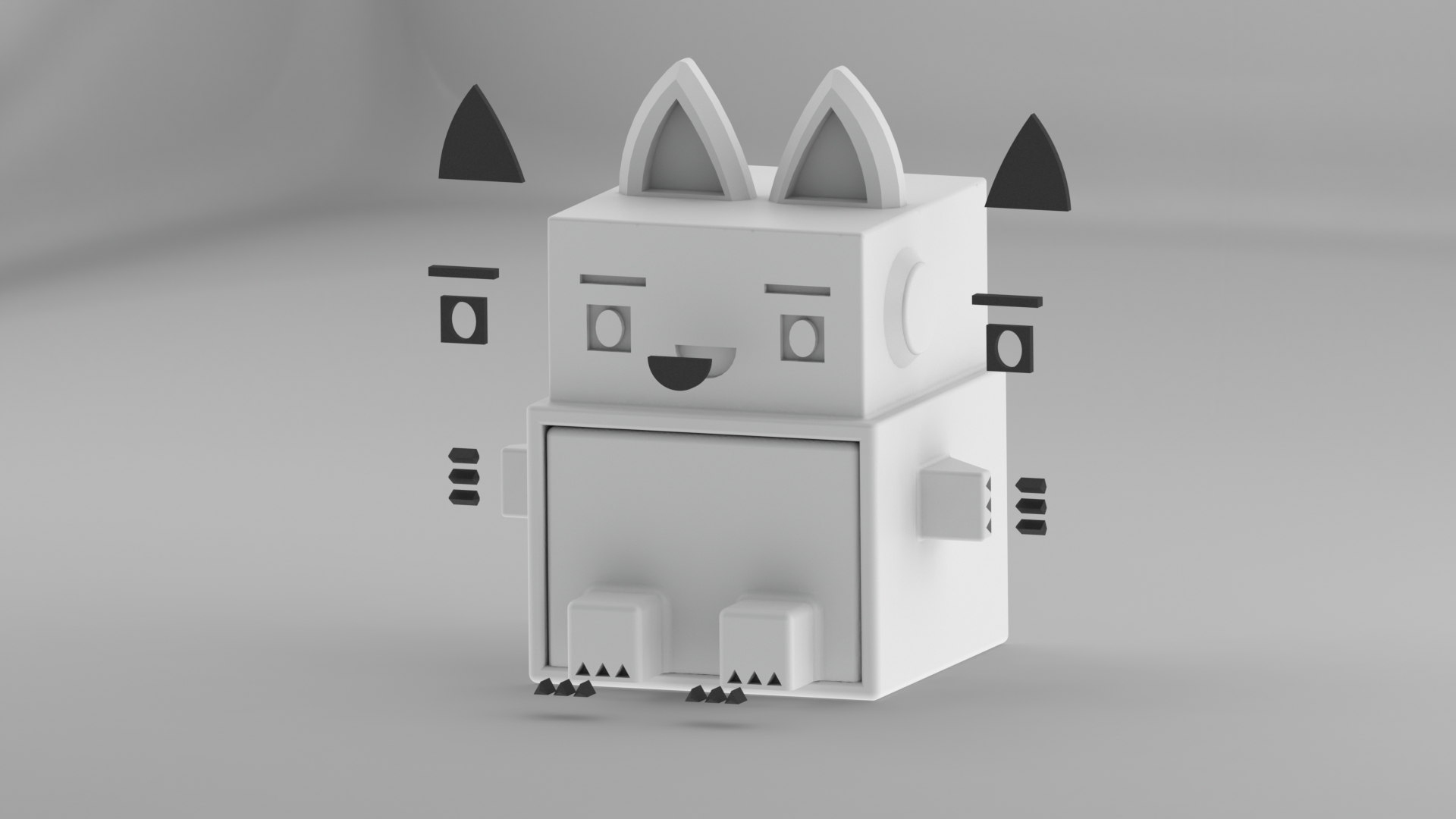 Robo-cat Storage by KardesDesign | Download free STL model | Printables.com