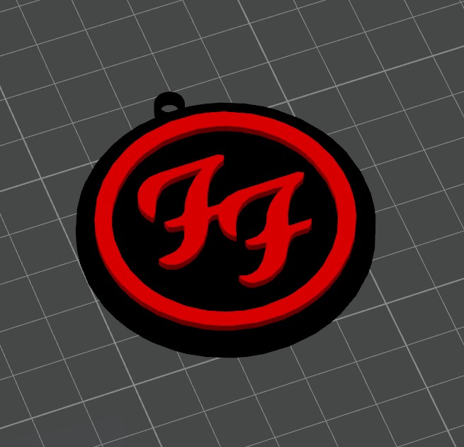 Foo Fighters Keychain by Metalhead Printing | Download free STL model ...