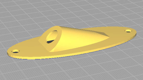 Stratocaster Input Jack Plate by Glover3DWorks | Download free STL ...