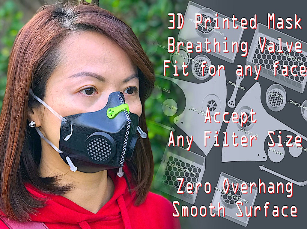 Flexible Mask Valvy - Covid-19 by iczfirz | Download free STL model ...