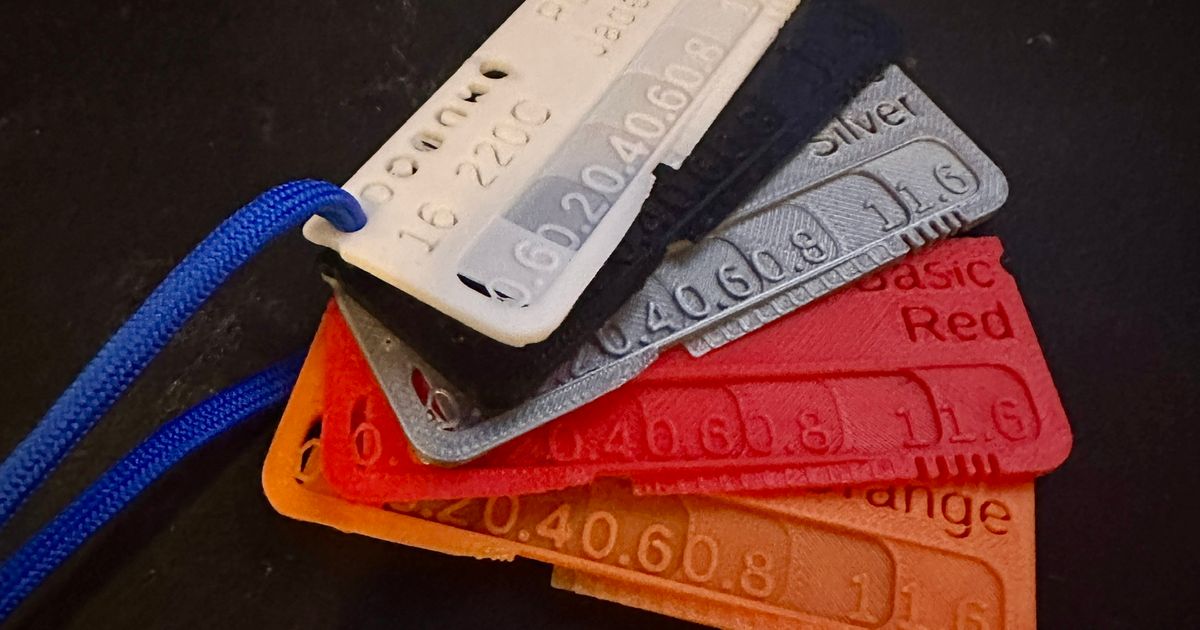 Bambu Lab Filament Swatches par Tony Guntharp | Téléchargez ...