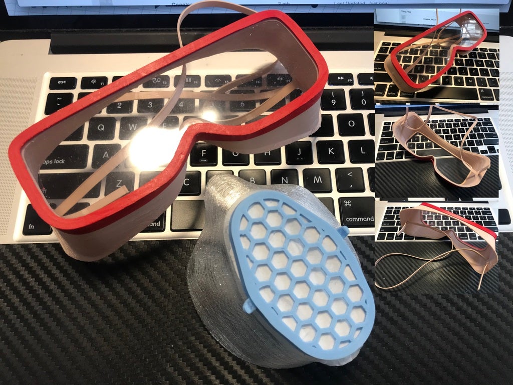 Flexible Goggles Optimised for 3DP [Print on Transparent Film Challenge ...