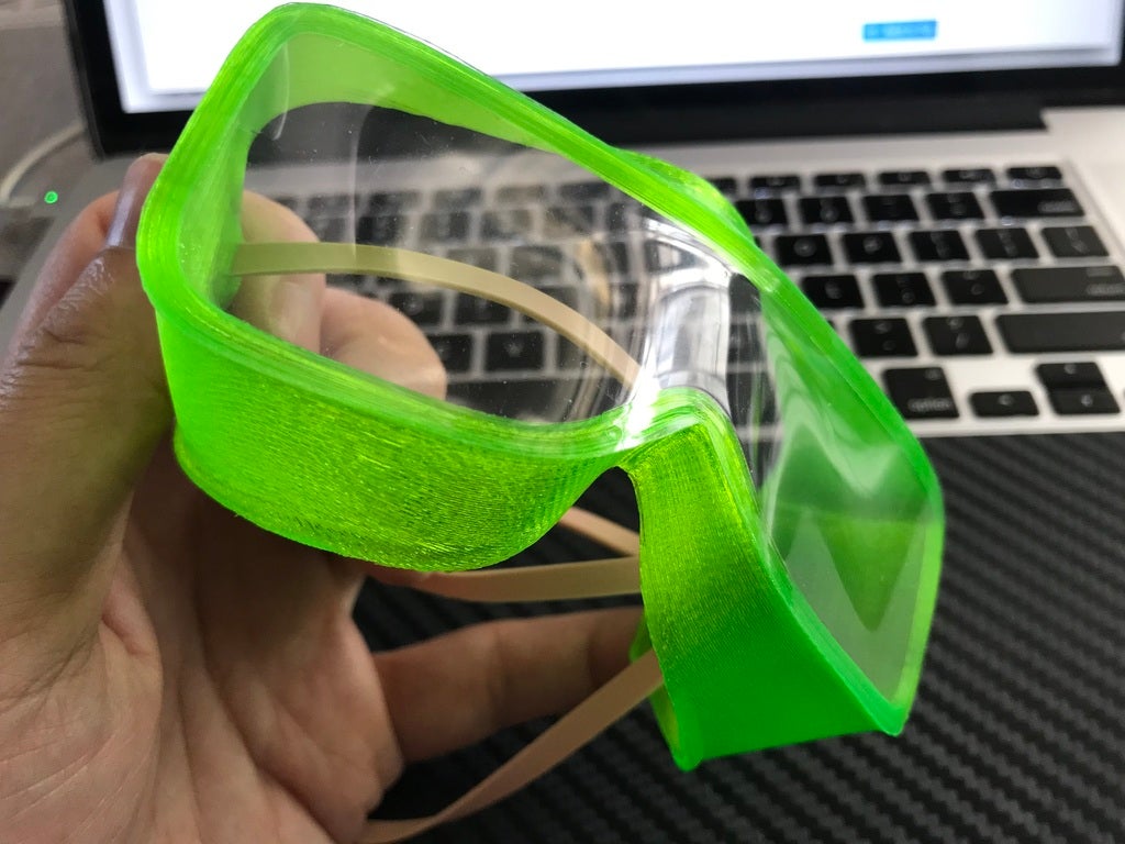 Flexible Goggles Optimised for 3DP [Print on Transparent Film Challenge ...