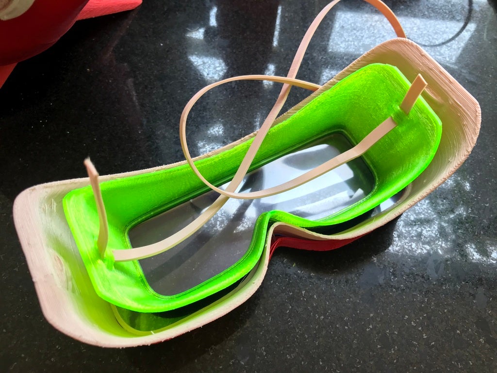 Flexible Goggles Optimised for 3DP [Print on Transparent Film Challenge ...