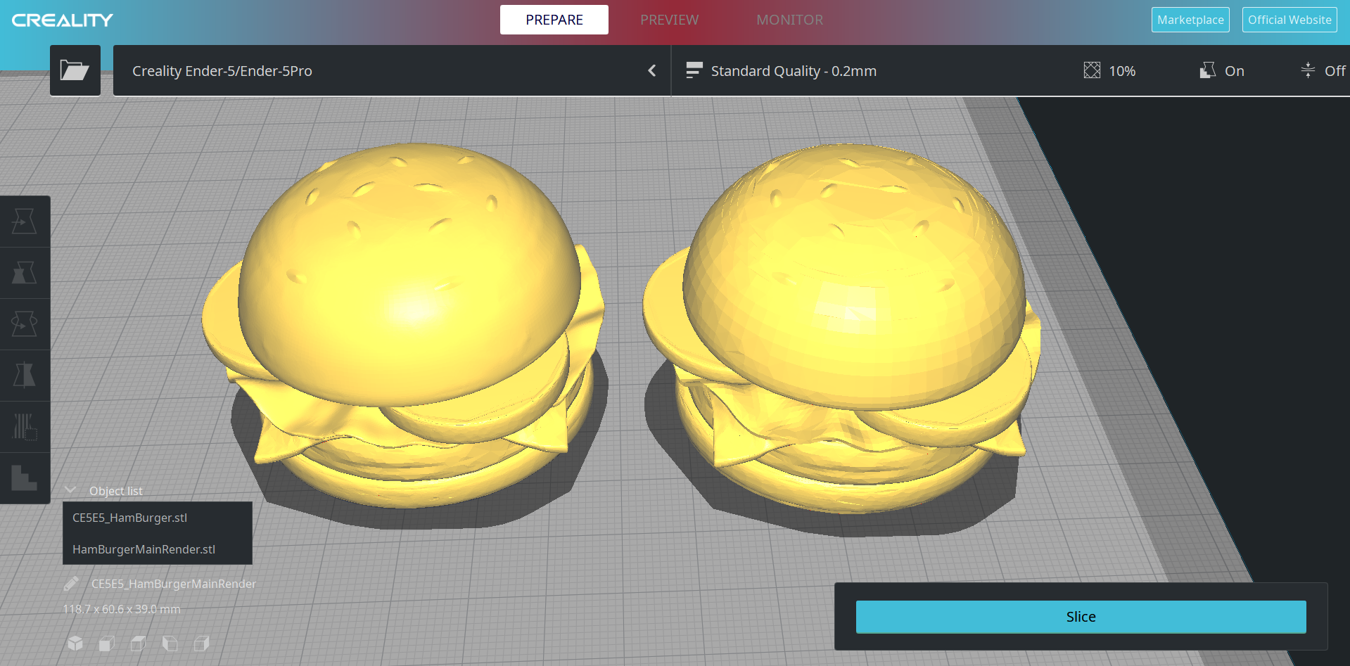 Realistic Hamburger Prop von Bayfaire | Kostenloses STL-Modell ...
