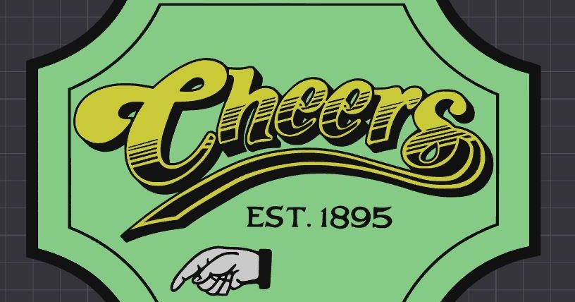 Cheers Bar Sign by wizard7741 | Download free STL model | Printables.com