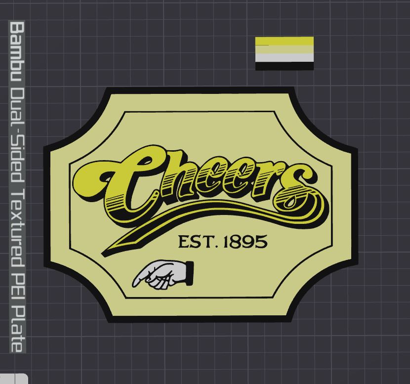 Cheers Bar Sign by wizard7741 | Download free STL model | Printables.com