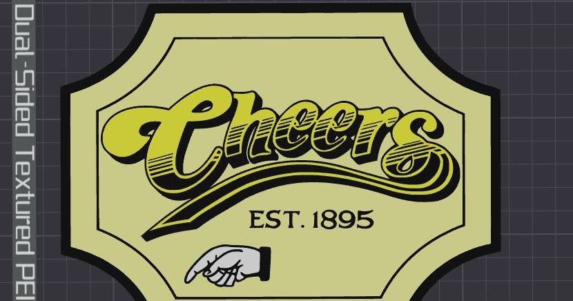 Cheers Bar Sign by wizard7741 | Download free STL model | Printables.com
