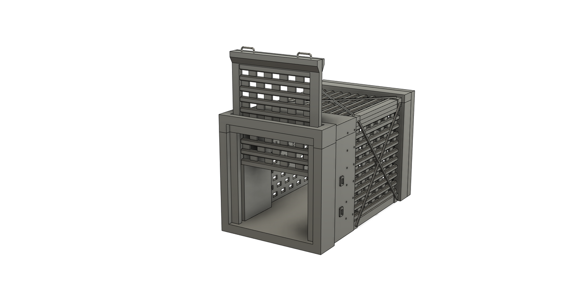 Jurassic Park Raptor Cage by Ex-Pigeons | Download free STL model ...