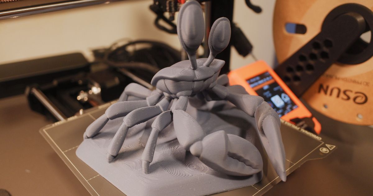 Cute Crab by lucasfalcao3d | Download free STL model | Printables.com