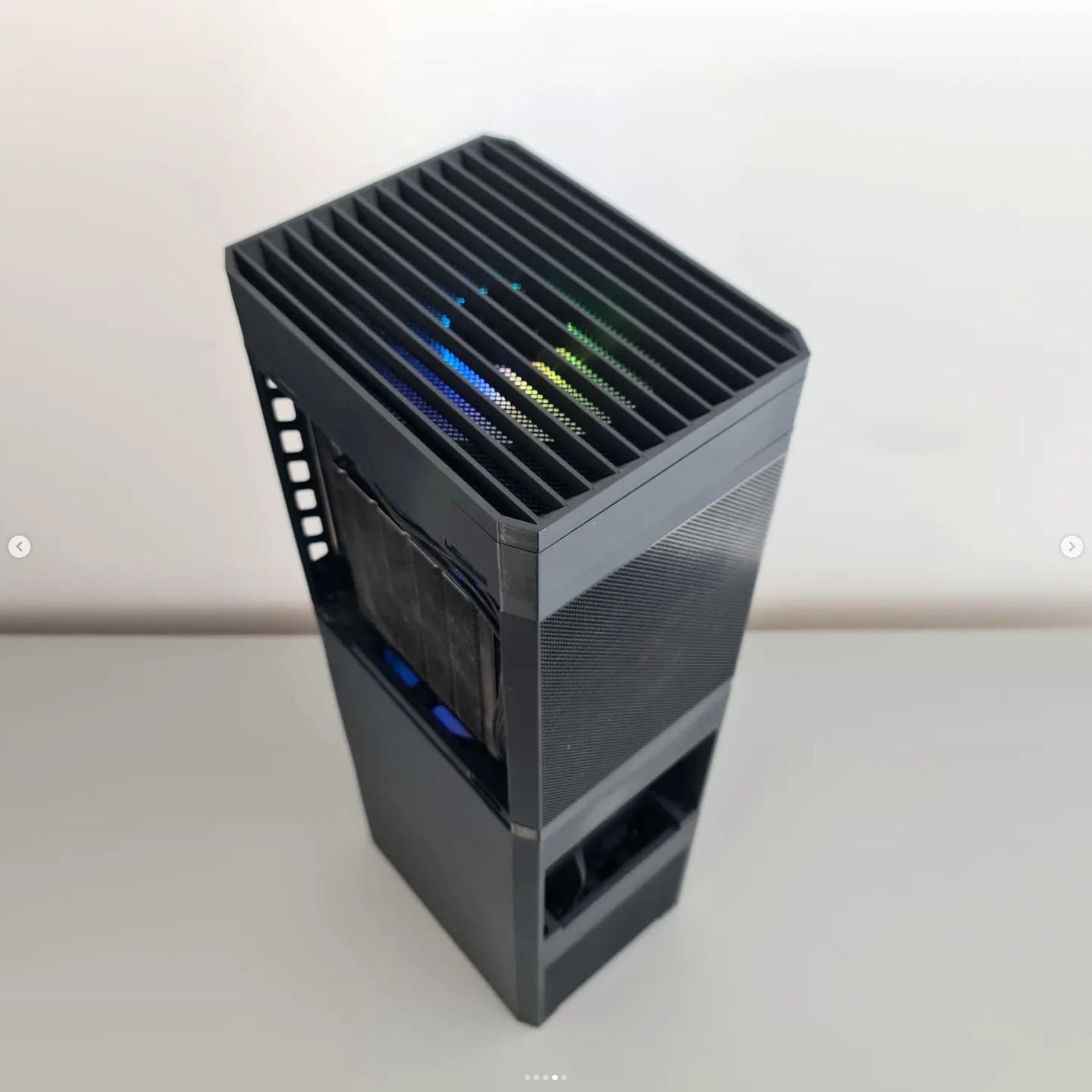 NAS ITX PC Case With Stackable Expansions MODCASE MASS By Haydn Bao NAS ITX PC Case With Stackable Expansions MODCASE MASS By Haydn Bao
