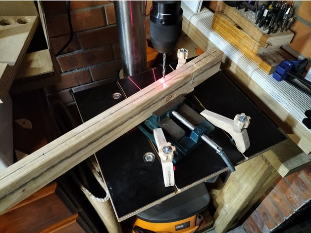 Drill Press Laser Guide with Zip Ties by Kon Bit | Download free STL ...
