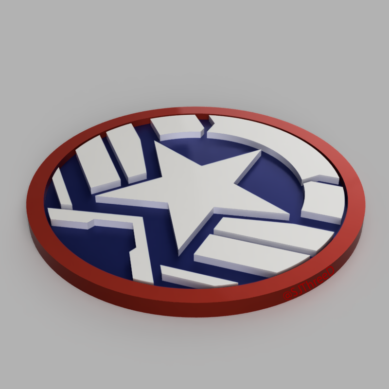 Falcon Captain America - Marvel Coasters by SJThreeD | Download free ...