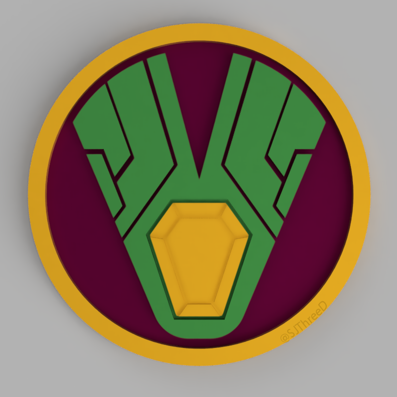 Vision - Marvel Coasters by SJThreeD | Download free STL model ...