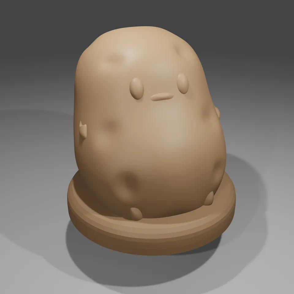 Sitting Potato by Vec4 | Download free STL model | Printables.com