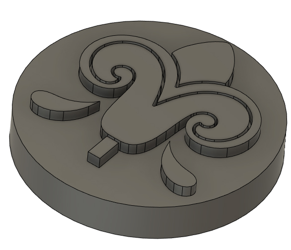 Egyptian Lotus clay stamp by MRuby | Download free STL model ...