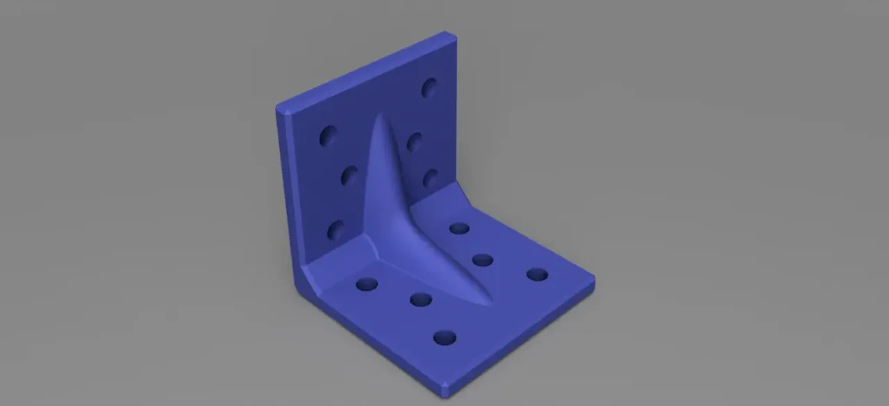 Angle Connector (50x50x50x5x5) by Wilko | Download free STL model ...