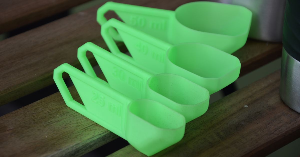 Measuring Spoons scoop by firstgizmo | Download free STL model ...