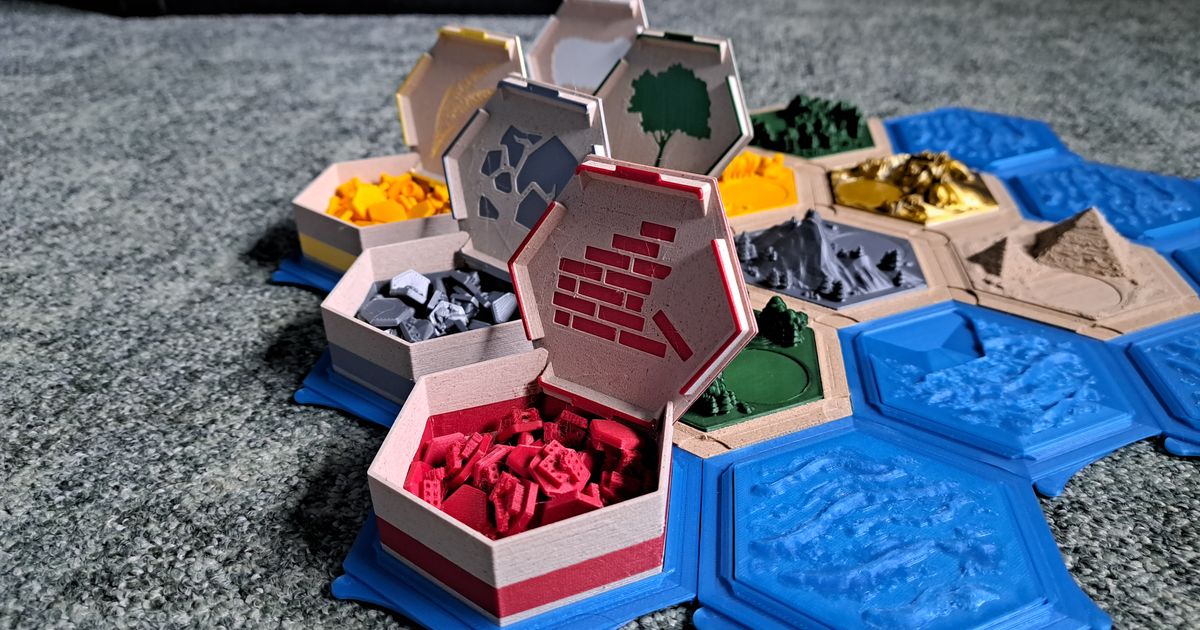 | Catan | Resource containers by Sedak | Download free STL model ...