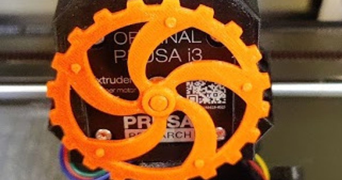 Gear extruder rotation visualiser by Matt | Download free STL model ...