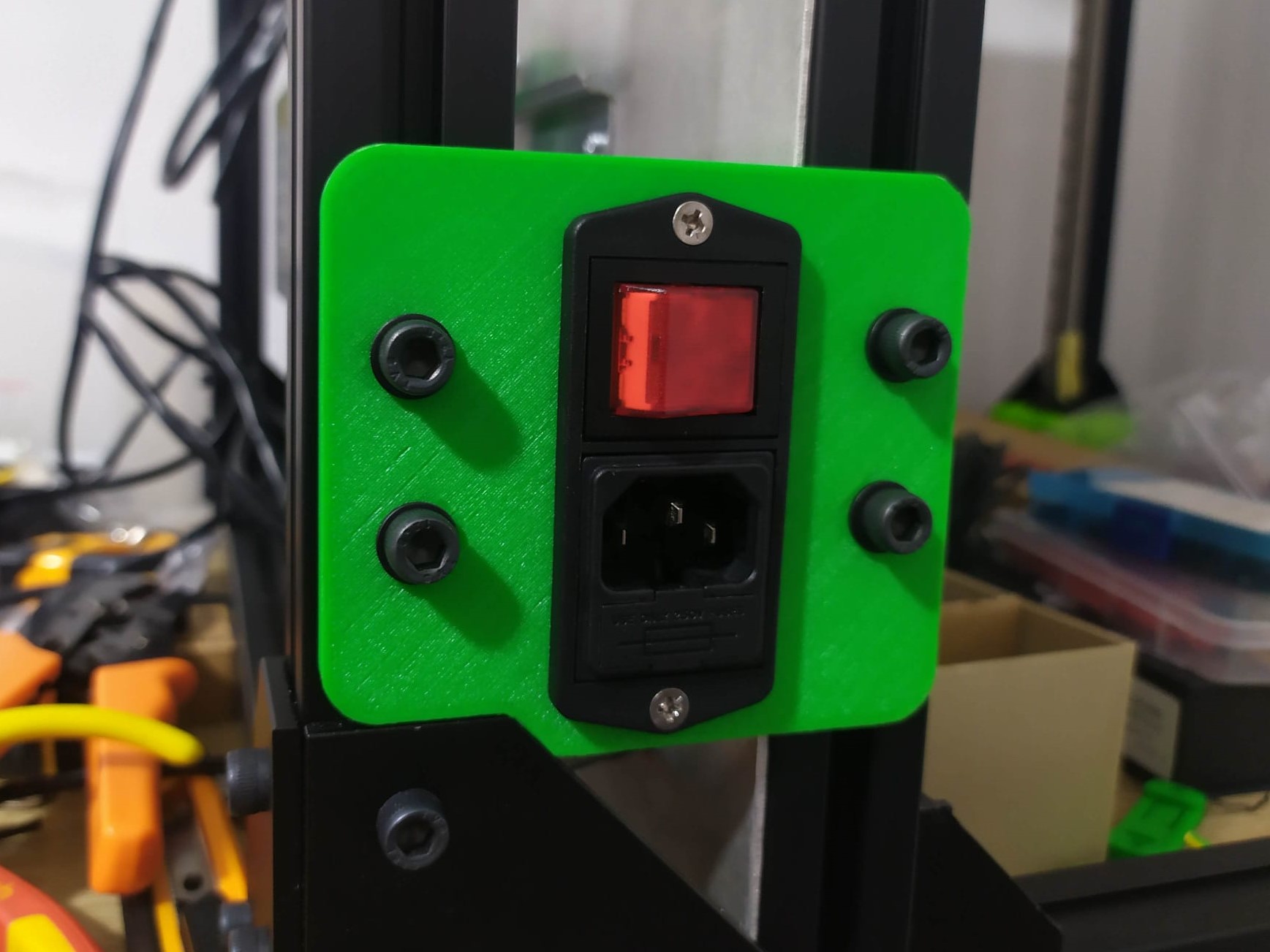 IEC C14 Power Socket Mount for RatRig V-Core 3.1 by Guy | Download free ...