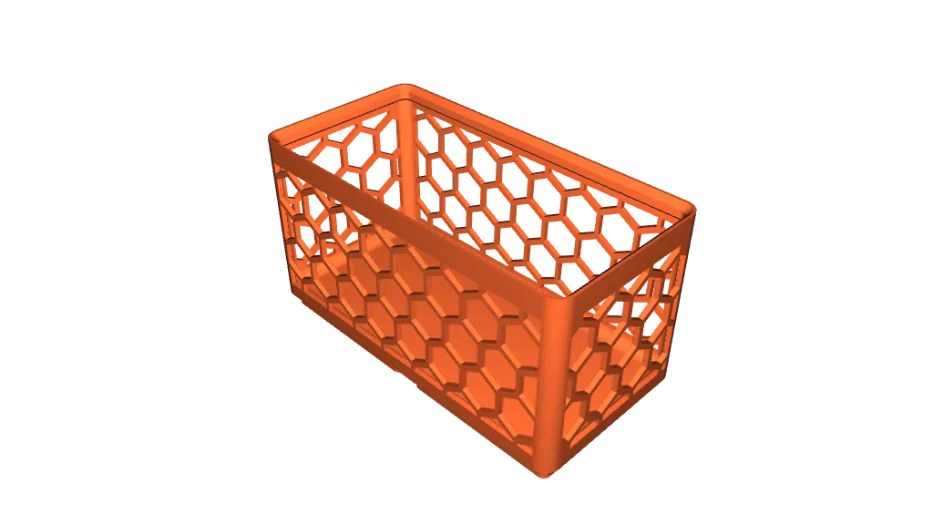 Gridfinity 1x2x4.5 Hex Bin by Keldor | Download free STL model ...