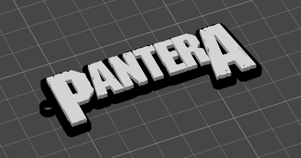 Pantera Keychain by Metalhead Printing | Download free STL model ...