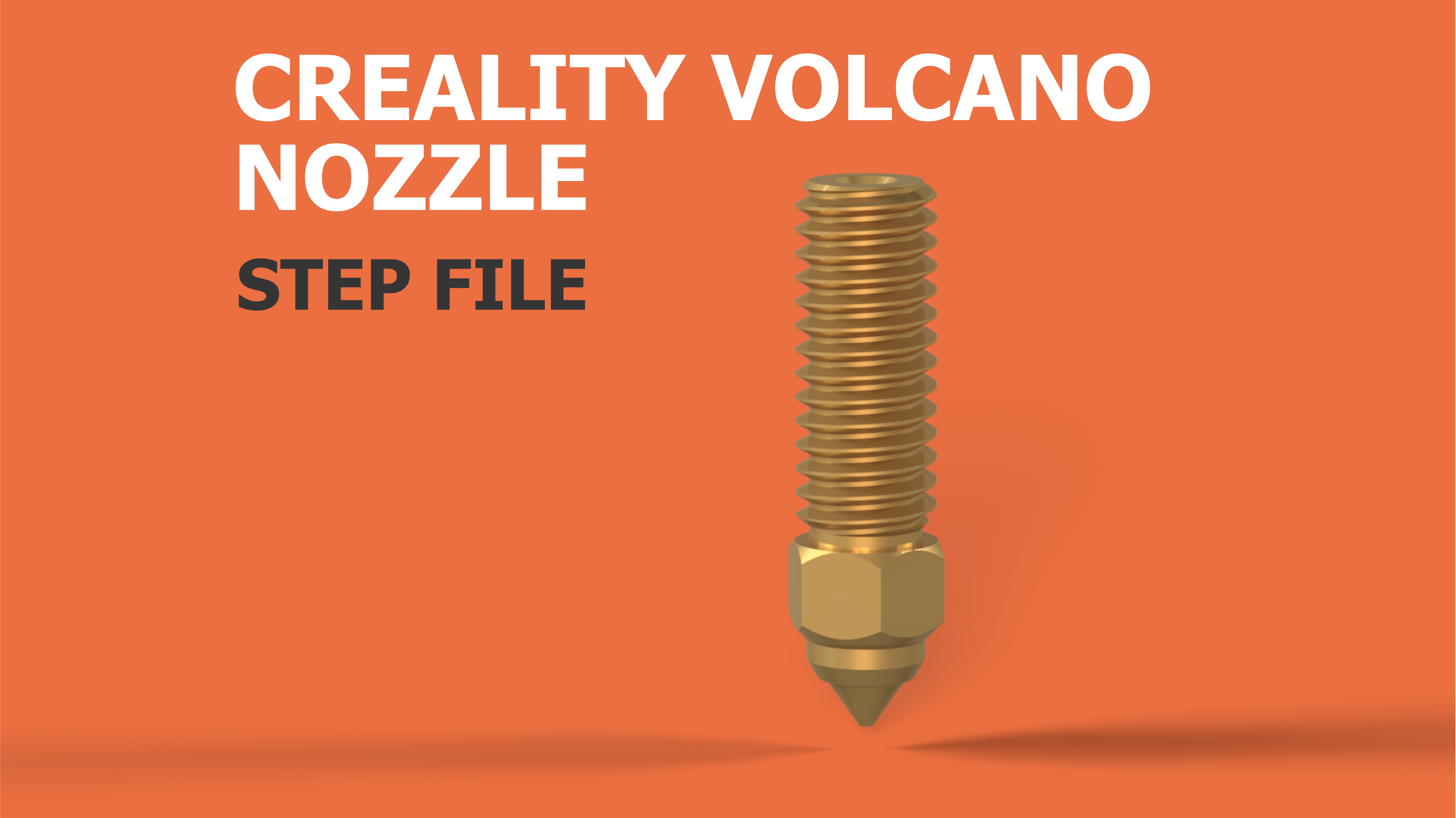 Creality Volcano Nozzle - CAD by Henlor | Download free STL model ...