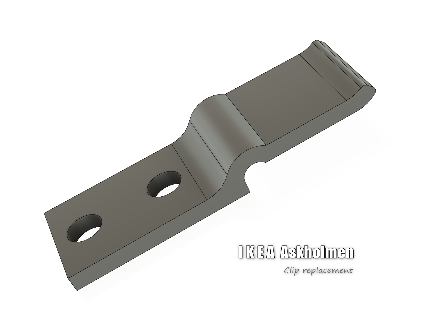Clip replacement for IKEA Askholmen folding table by D!nu | Download ...