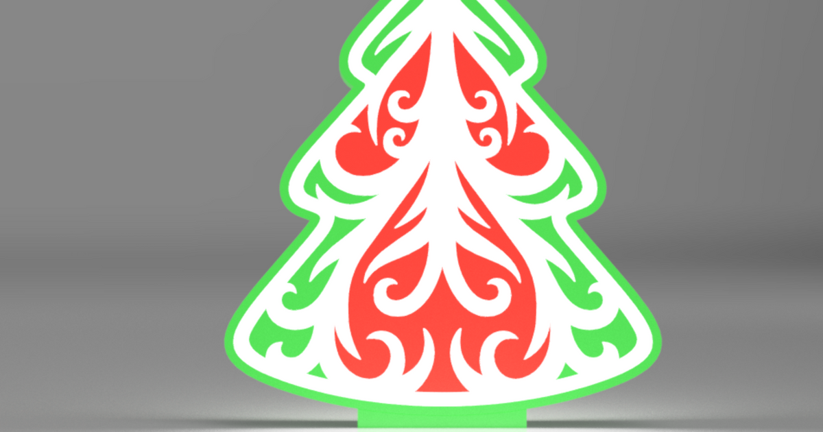 Christmas Tree Light Box #4 by ThreeDimensions | Download free STL ...