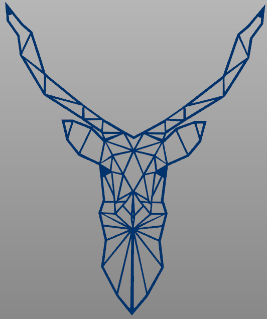 Deer 2D wall art by Ts3D | Download free STL model | Printables.com