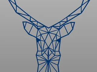 Deer 2D wall art by Ts3D | Download free STL model | Printables.com