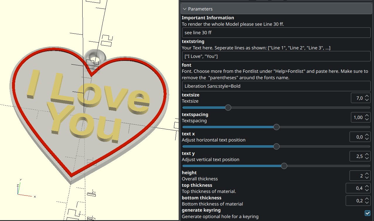 Secret Message Heart - Customizable by R2-Prin2 | Download free STL ...