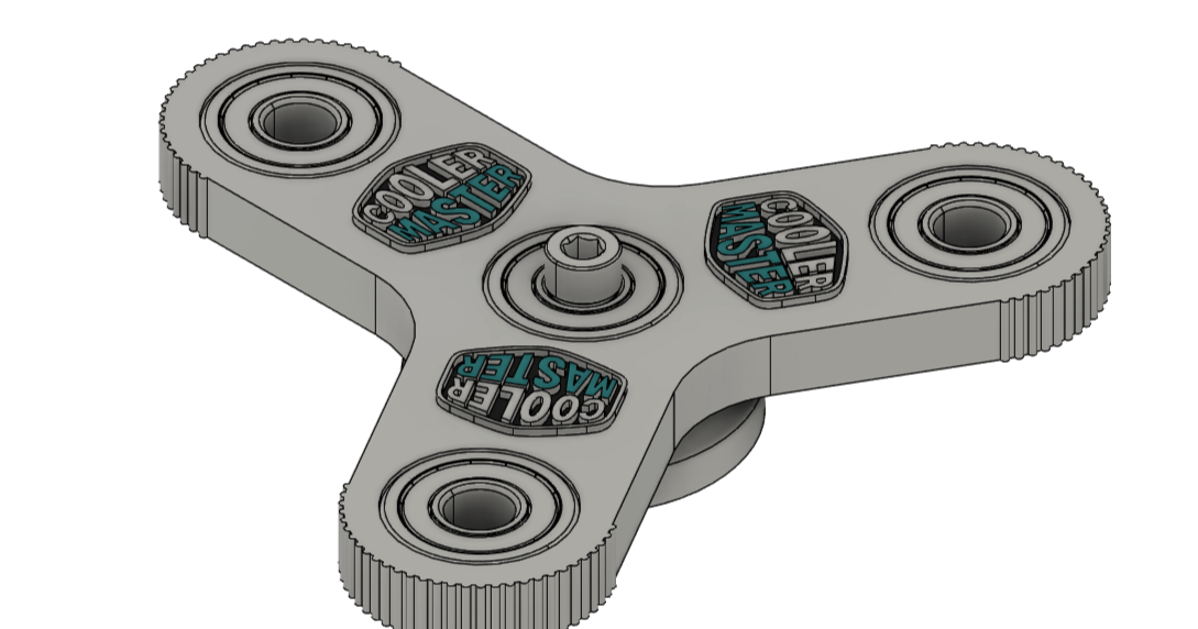 Fidget Spinner - Qube 500 by Tridense | Download free STL model ...