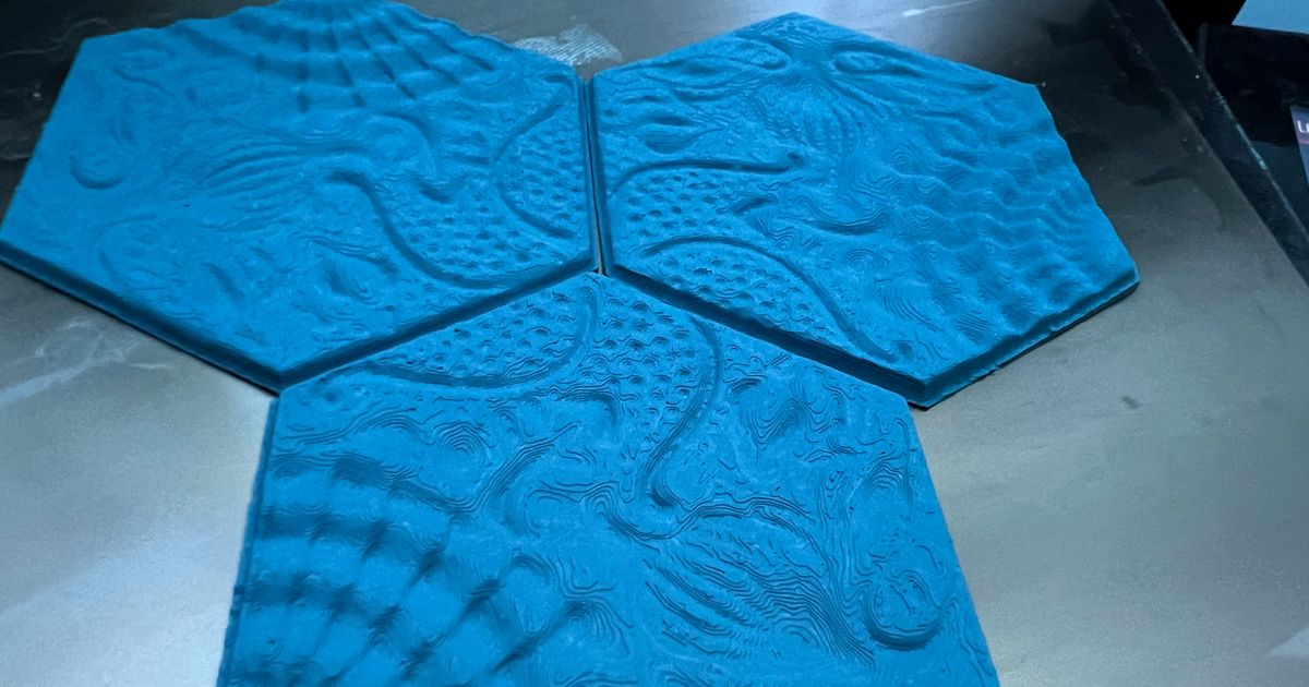 Hexagonal Gaudi Tile by jdiwnab | Download free STL model | Printables.com