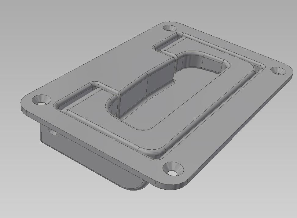 Hidden folding handle 1 by Jarda K 66 | Download free STL model ...