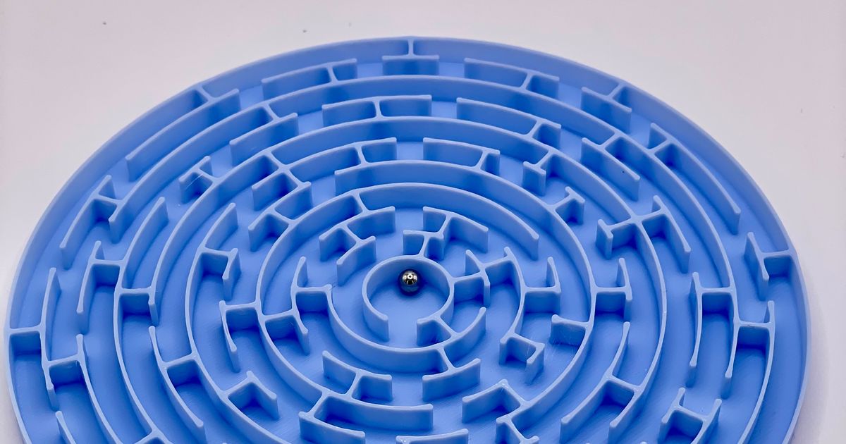 Circular Maze by Rustam | Download free STL model | Printables.com