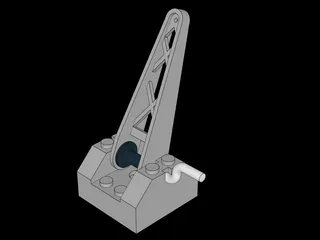 Lego Compatible (559c01.dat) Winch 4 x 4 x 2 with Sloped Top with Drum ...