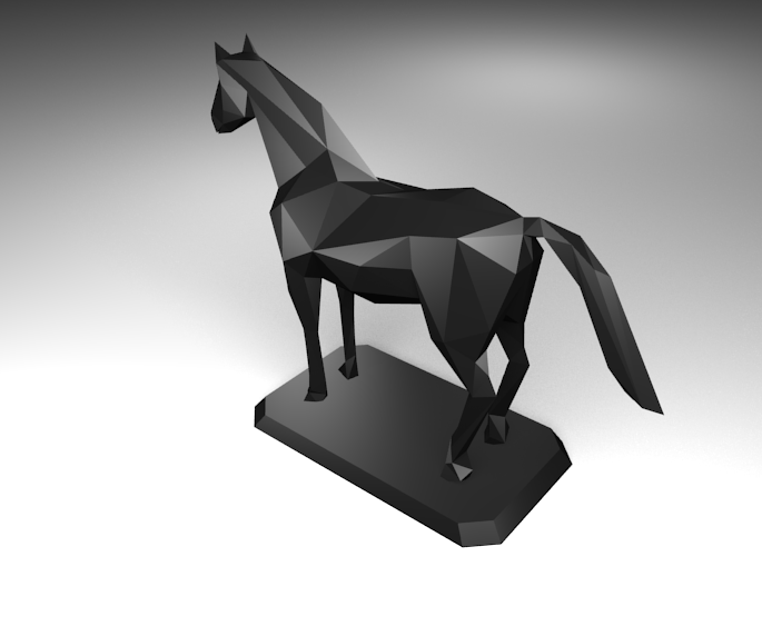 Low poly horse par Guy César | Téléchargez gratuitement un modèle STL ...