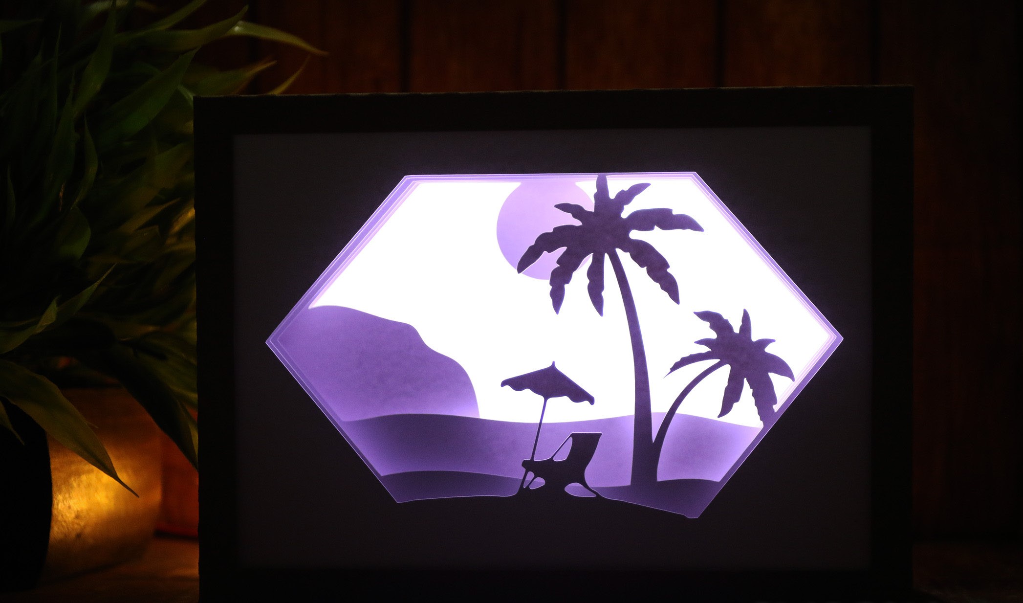 beautiful beach lightbox by tecnoculebras | Download free STL model ...