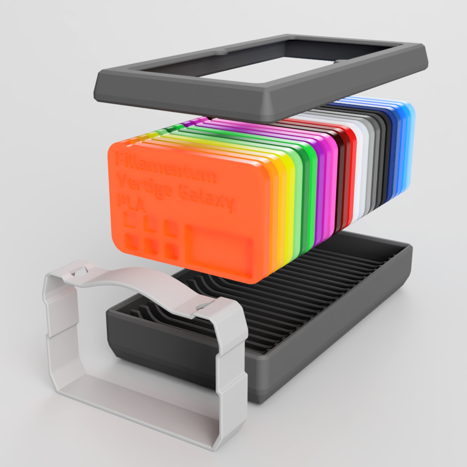 Filament Samples with Box by Zapador | Download free STL model ...