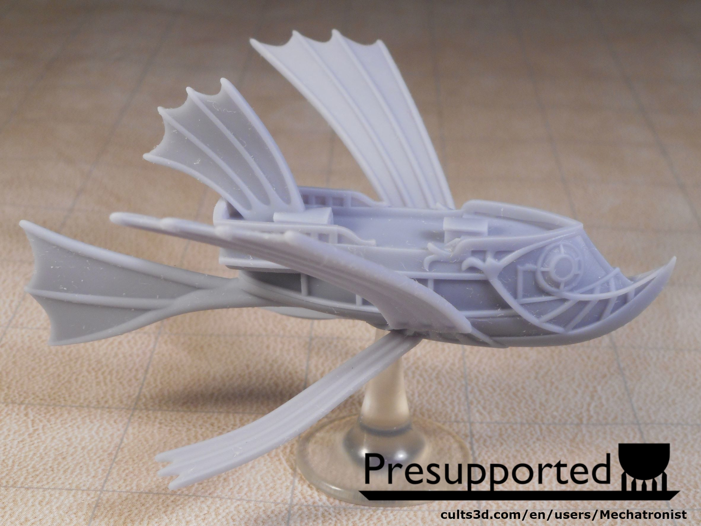 Tradesman Fish Ship Spelljammer Miniature from DnD by Mechatronist ...