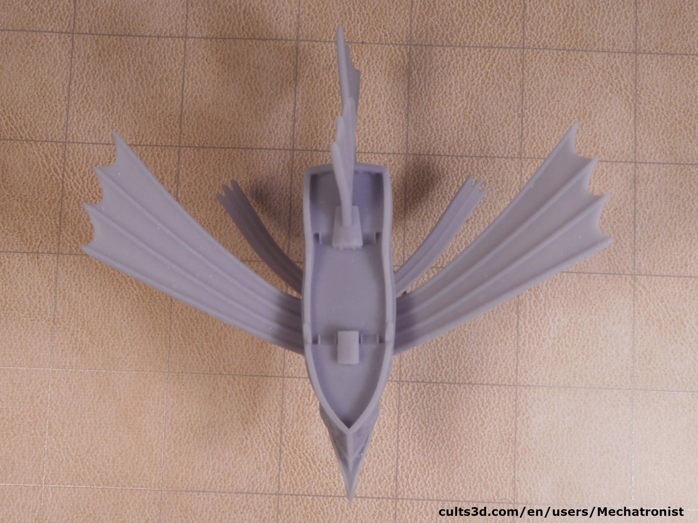 Tradesman Fish Ship Spelljammer Miniature from DnD by Mechatronist ...
