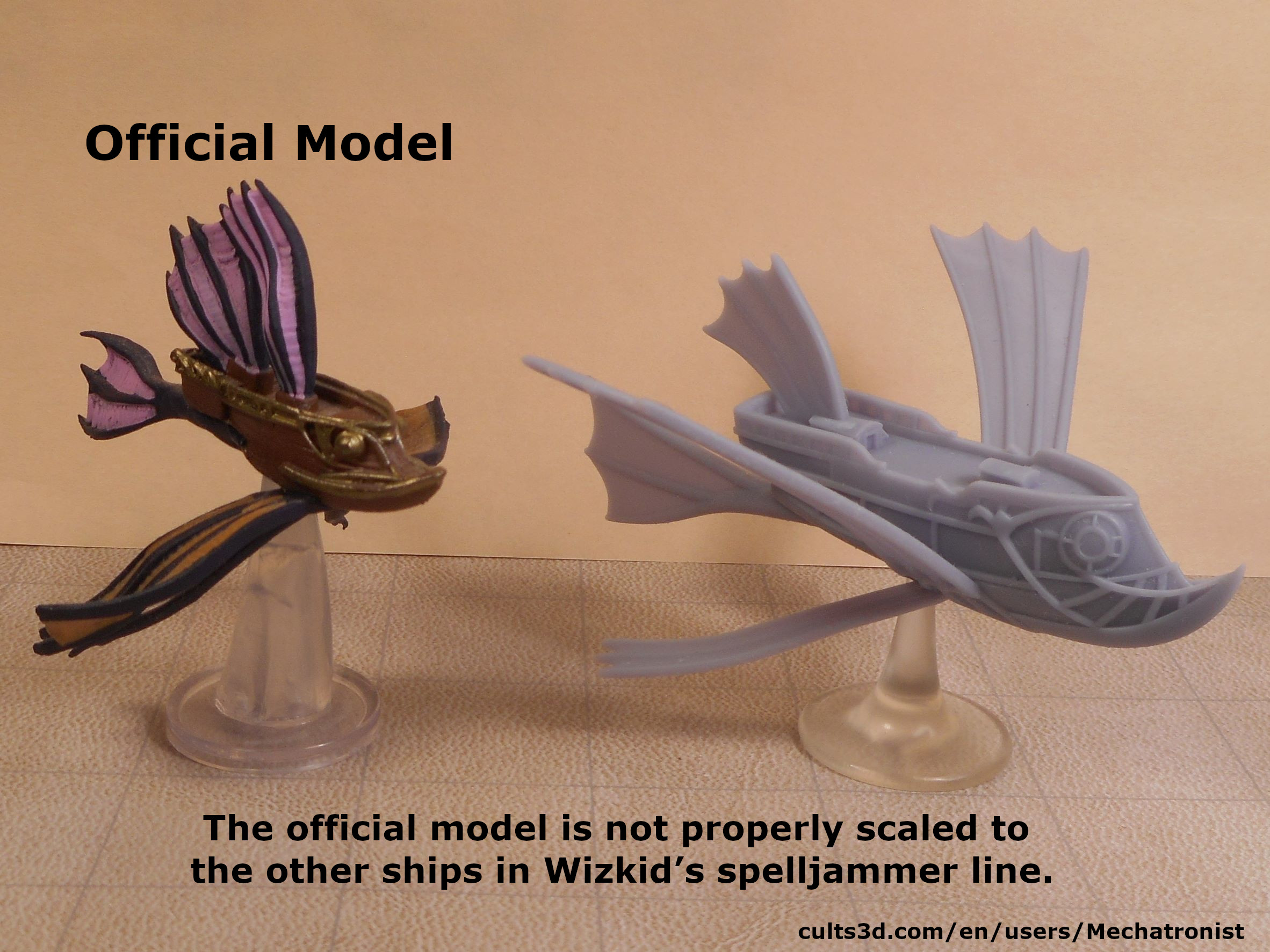 Tradesman Fish Ship Spelljammer Miniature from DnD by Mechatronist ...