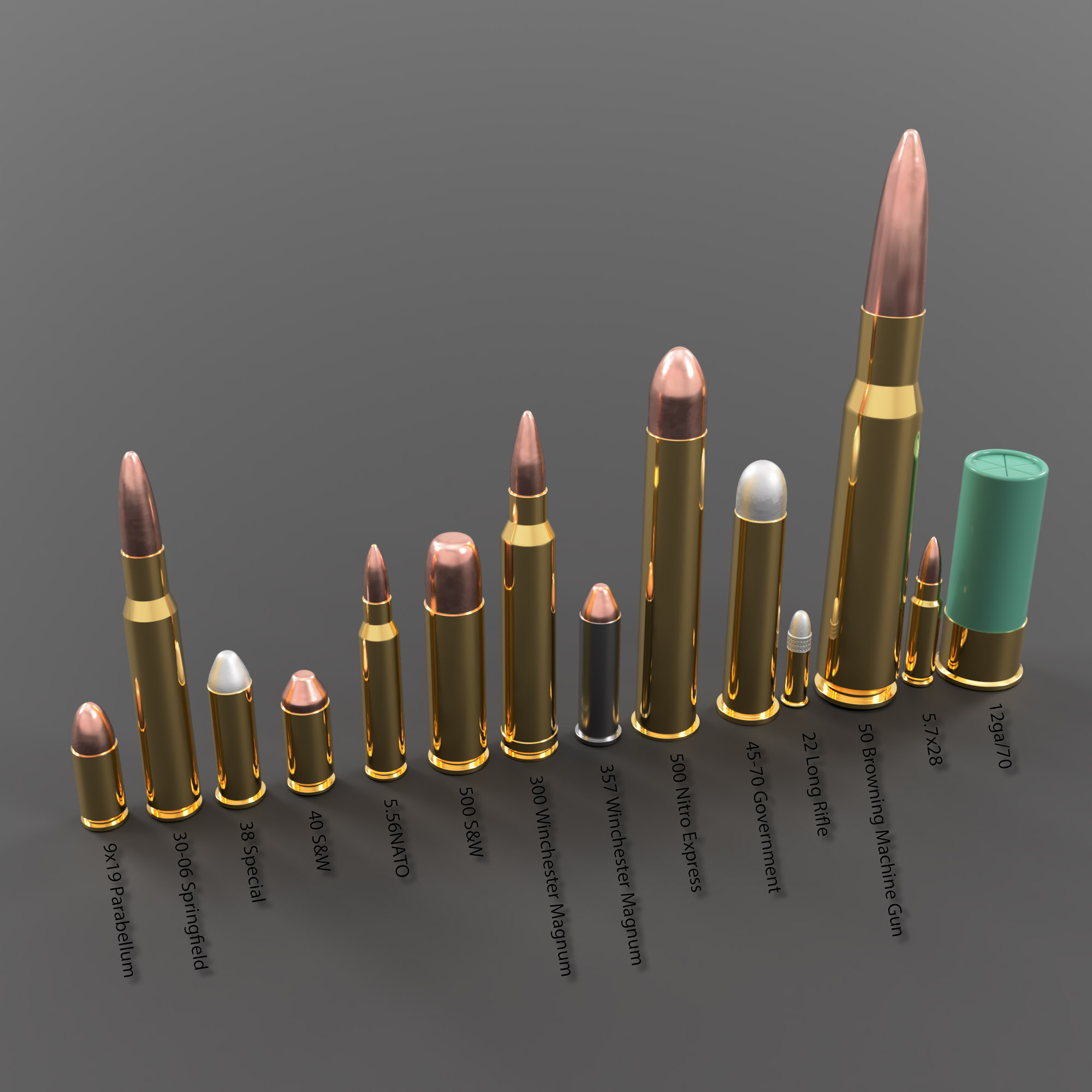 Fifteen Cartridges by Zapador | Download free STL model | Printables.com